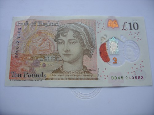 LUCKY £10 NOTE JANE AUSTEN TEN POUND BIRTHDAY & ANNIVERSARY 24 08 63 ...