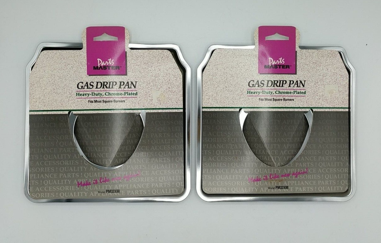 2X - PM32X88 NEW GENUINE OEM GE GAS RANGE DRIP PANS - SET OF 2 | eBay