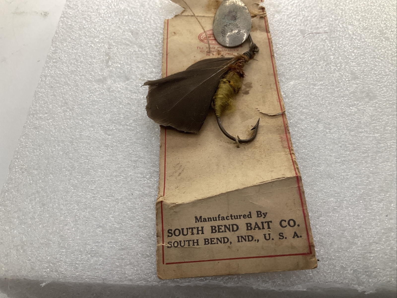 Vintage South Bend Spinner Fly Lure New On Card South Bend Indiana | eBay