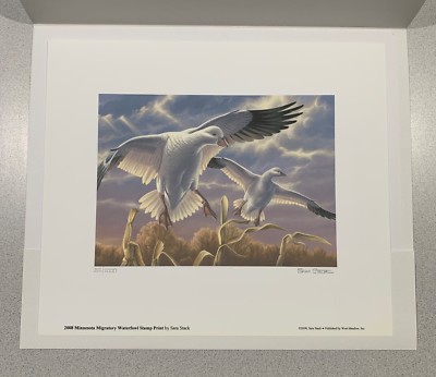 WTDstamps - 2008 MINNESOTA - State Duck Stamp Print **SARA STACK** | eBay