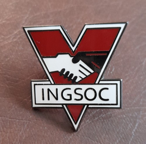 Ingsoc Metal Enamel Pin Badge Brooch George Orwell 1984 Socialism ...