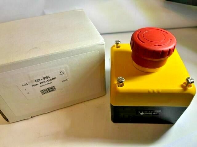 Idec Fb1w Xw1e Bv404mr Xw Emergency Stop Push Button Surface Mount 4nc