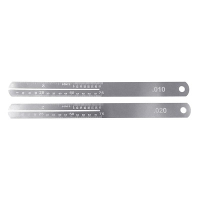 Stainless Steel Guitar Fret Straight Ruler for Electric Bass Guitar ...