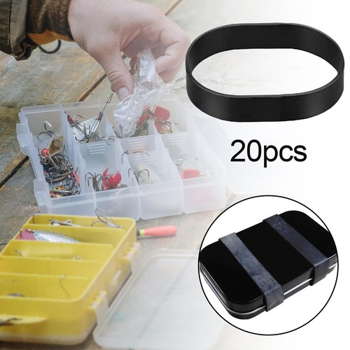 20x Heavy Duty Rubber Bands Heat Cold Resistant Elastic Black ...