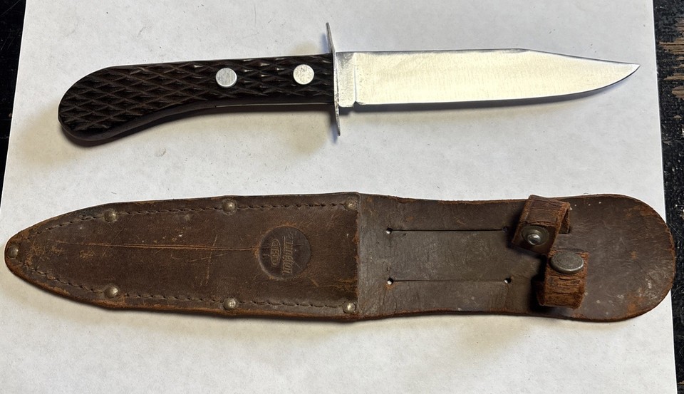 Vintage 1933-40 Remington Campmaster RH 6 Fixed Blade Knife & Sheath | eBay