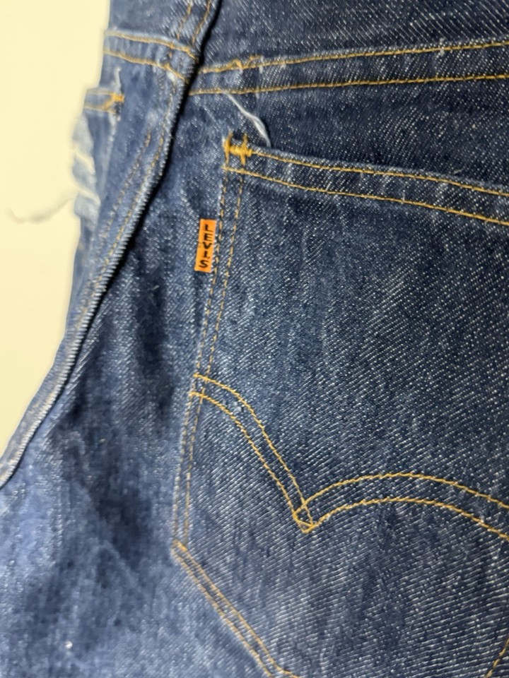 Vintage 70s Levi’s Big E 684 Bell Bottom Jeans 29 X 30 Orange Tab Flare ...