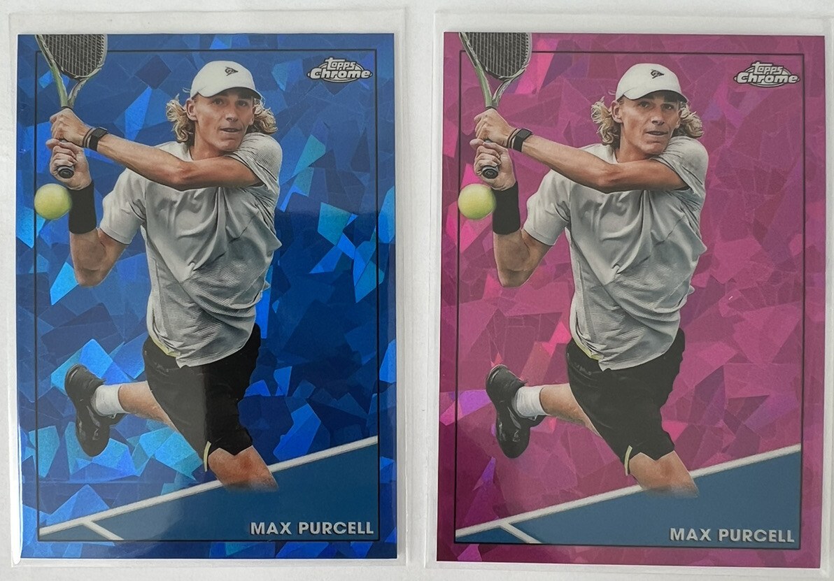 2 Card Lot - 2021 Topps Chrome Sapphire Tennis MAX PURCELL #78 ...