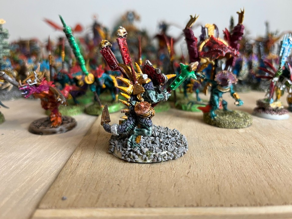 Warhammer Fantasy Age of Sigmar Lizardmen Seraphon Painted Army ...