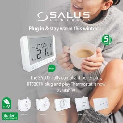 Salus RT520TX Programmable Room Thermostat Boiler Plus Compliant ...
