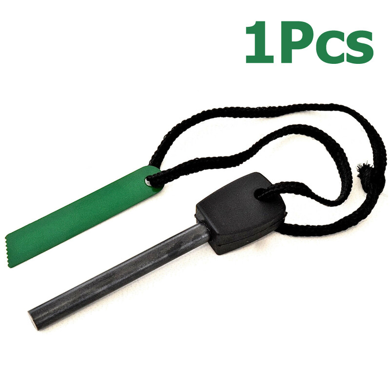 Flint Steel Magnesium Striker Ferro Rod Survival Fire Starter Camping ...