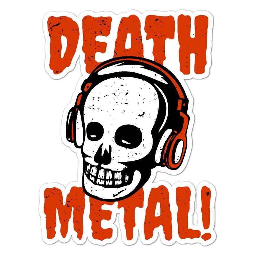 Death Metal, Vinyl Decal Sticker, Indoor Outdoor, 3 Sizes, #8560 | eBay