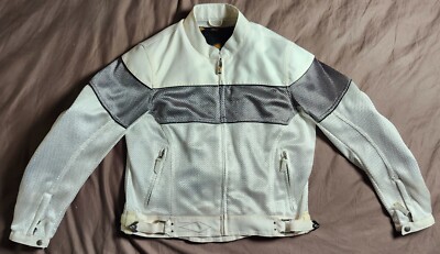 Power Trip Women's Jacket Biker Padded Mesh Riding Size Large Full Zip ...
