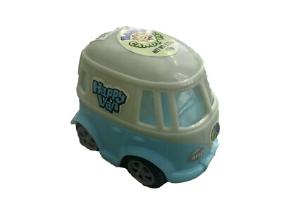 HAPPY VAN CANDY DISPENSER NOVELTY TOY Volkswagen Combi Pullback Windup ...