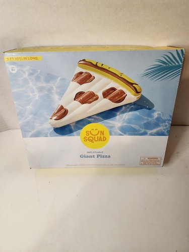 Sun Squad Giant Pizza Slice Inflatable Pool Float - Adult 5ft 10 7/8 In ...