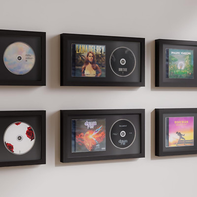 CD Display Frame, 14.4" X 7.7", Solid Wood, Self Standing, Home Decor ...