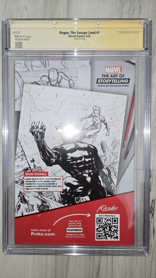 Rogue: The Savage Land #1 CGC 9.6 SS - SIGNED By Adam Hughes | eBay