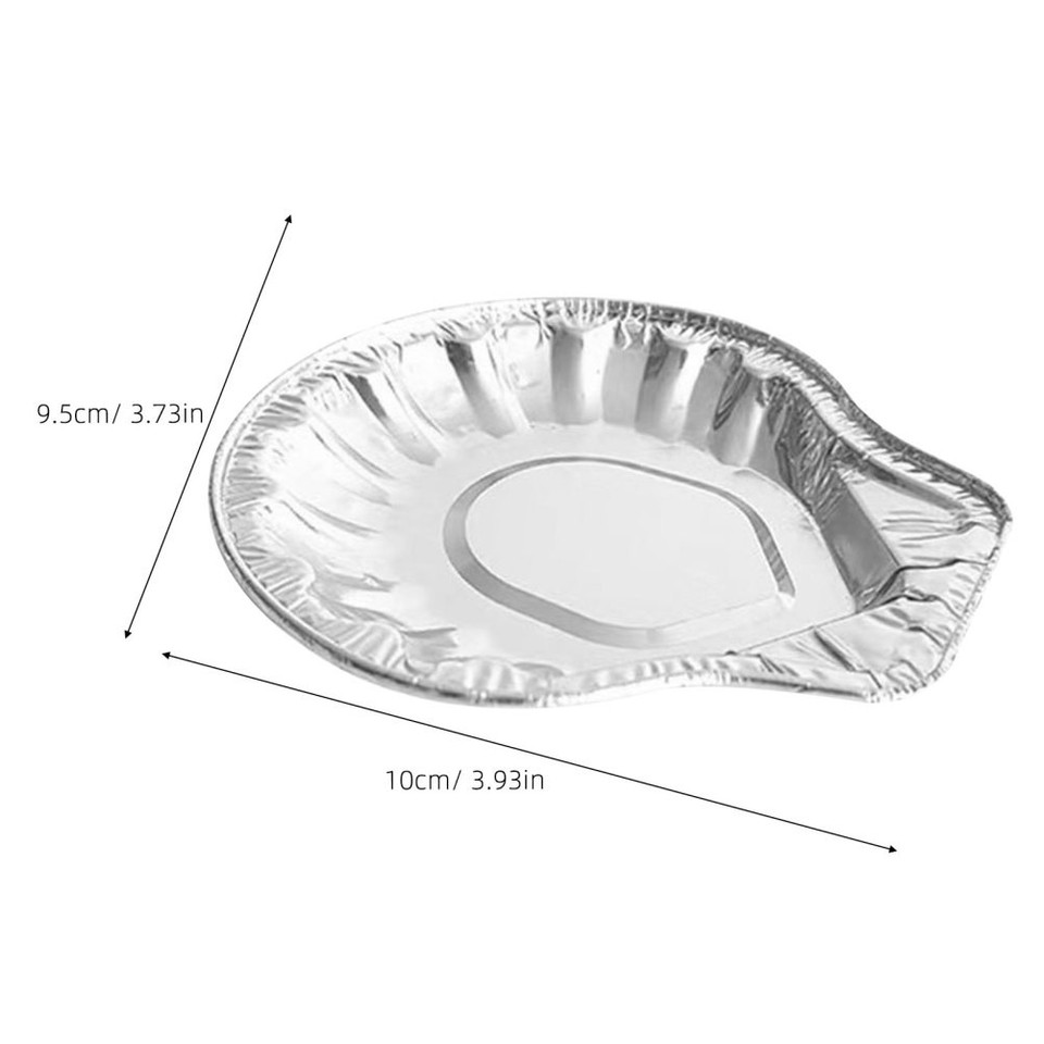 50 Pcs Oyster Shell Dish Aluminum Clam Shells Foil Bowl Catering ...