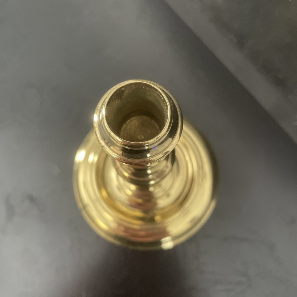 Vintage Solid Brass Candle Holder Stick 6 Inch Classic Virginia Metal ...
