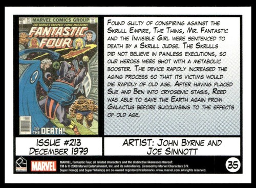 2008 Rittenhouse Fantastic Four Archives #35 Issue #213 - December 1979 ...
