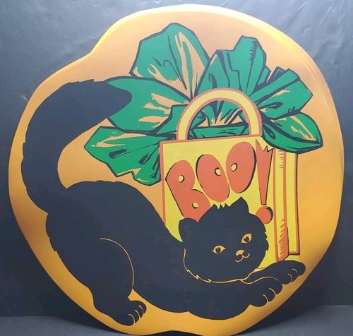 Vintage Halloween Black Cat BOO Placemats Set Of 5 Styled By Lisa 16 ...