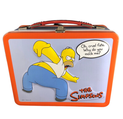VINTAGE 2001 "THE SIMPSON'S" METAL LUNCH BOX HOMER | eBay
