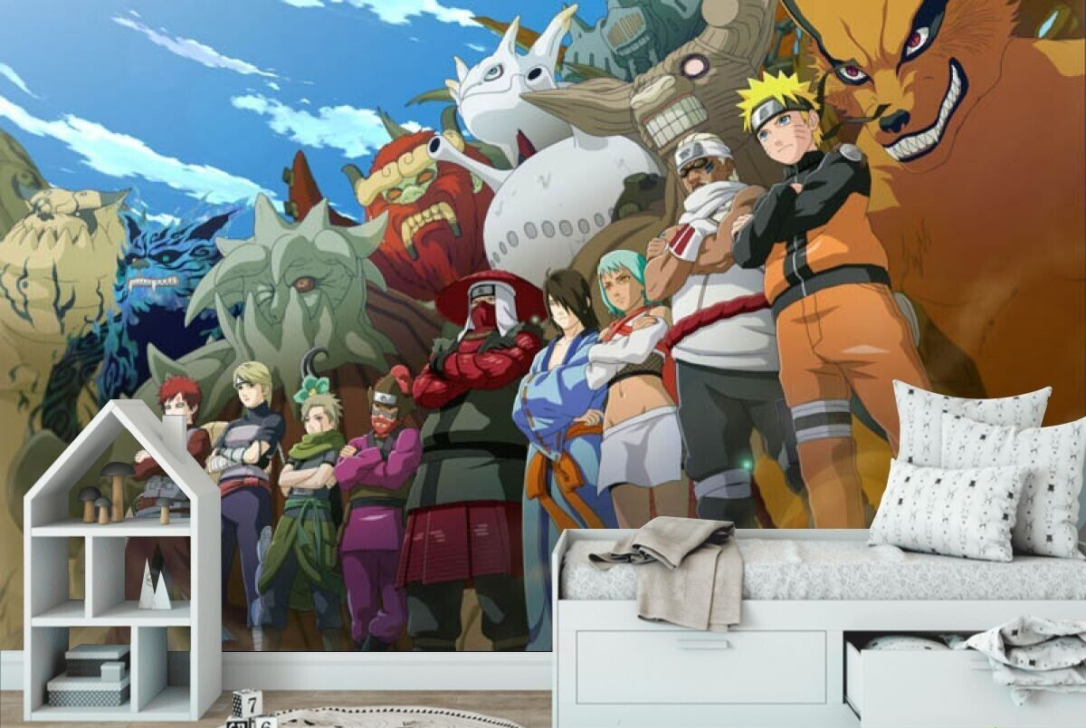 Naruto Scroll Ornate Japanese Wallpaper Background Naruto Poster Wall