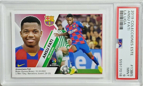 2019 Panini Colecciones Este #13BIS Ansu Fati Rookie Card RC PSA 9 ...