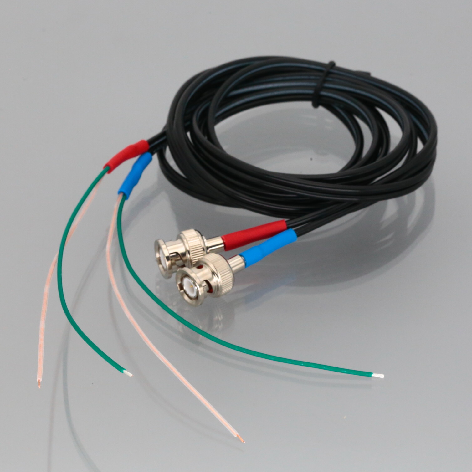 BNC to Flying leads Twin Coax cable fits GE Panametrics flow meters ...