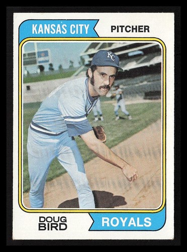 Doug Bird 1974 Topps #17 Kansas City Royals Rookie | eBay