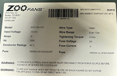 AVST-10A-115V Advanced Variable Speed Transformer Controller | eBay