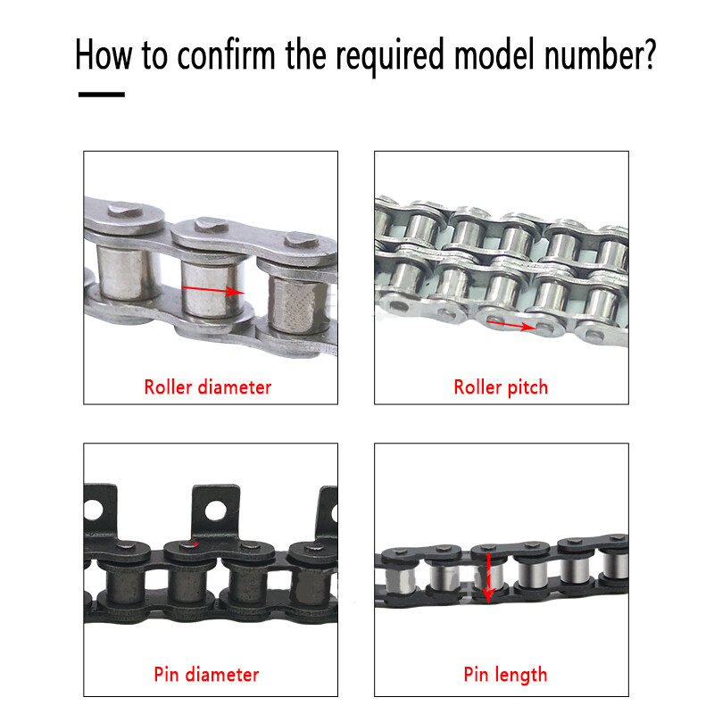Roller Chain With Bent Ear On Both Side Chain 06B 08B 10A 12A 16A X 1. ...