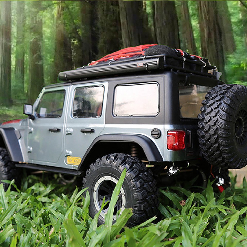 1/8&/10 Rain Shed Rooftop Luggage Net Roof Side Tent For SCX10 TRX4 D90 ...