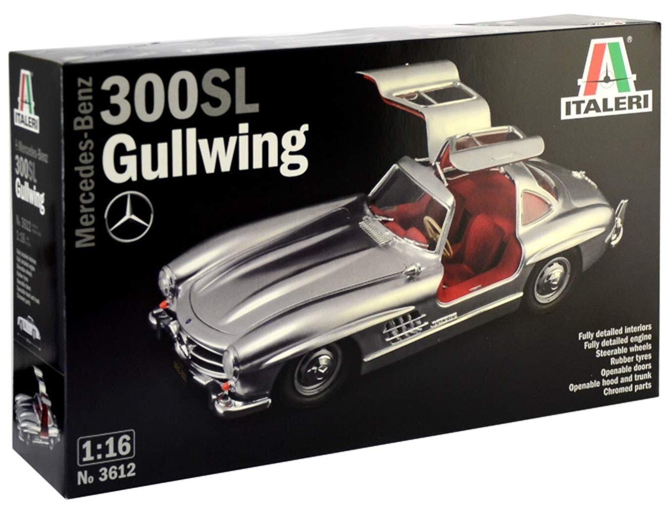 Italeri 3612 1/16 Mercedes-Benz 300SL Gullwing Model Kit Classic Car | eBay