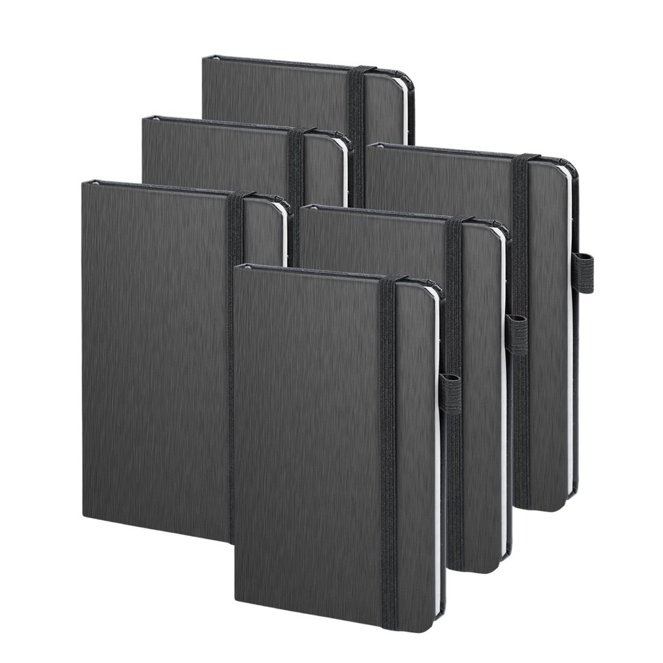 6 Pack A6 Lined Pocket Notebooks - Mini Journals for Writing, School ...