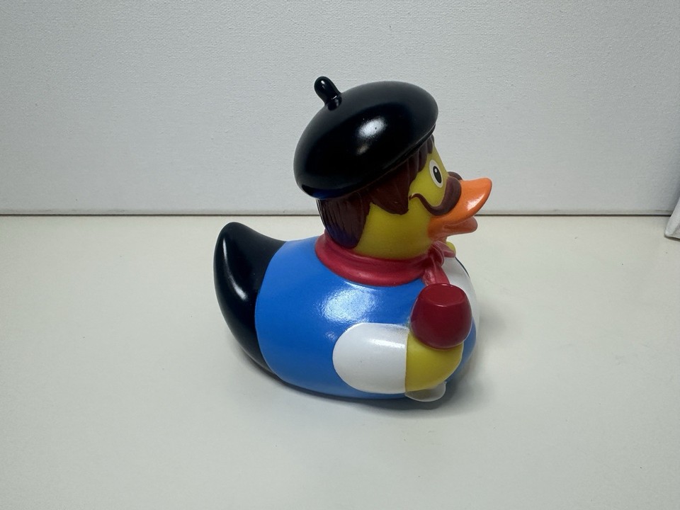 Rubber Duck mustache/wine/bread- Design by Lilalu | eBay