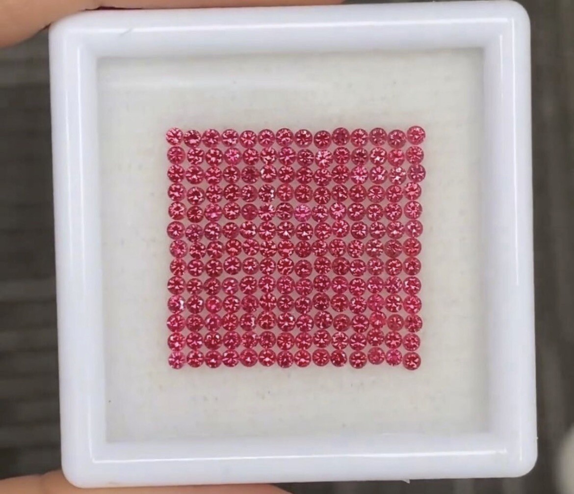 1.5mm 100% natural vivid red spinel top quality round shape 3cts | eBay