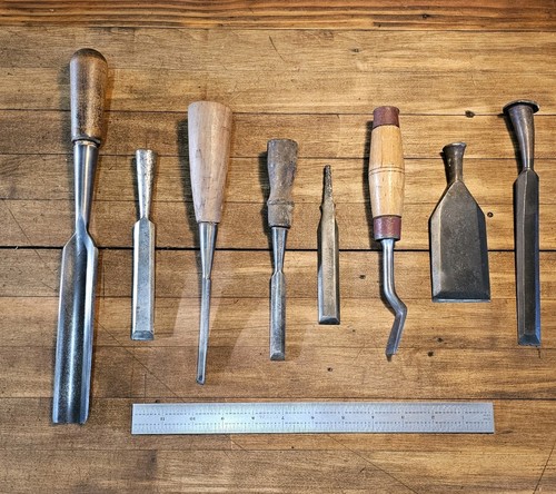 ANTIQUE Woodworking JENNINGS Gouge & Chisels FINE Carving Tools • ☆USA ...
