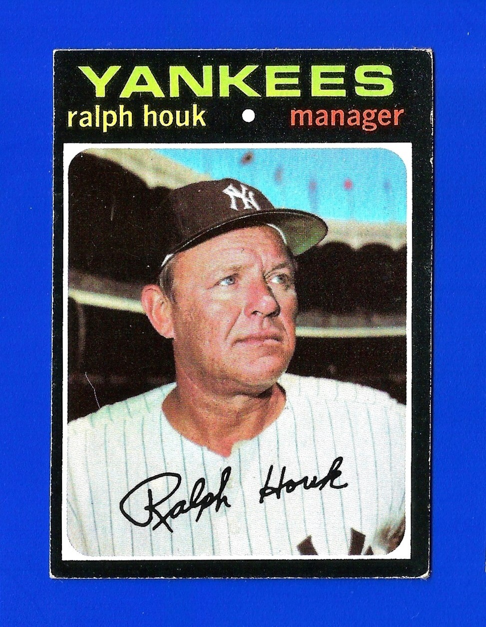 1971 Topps BASEBALL SET BREAK #146 RALPH HOUK NEW YORK YANKEES (JK2) | eBay