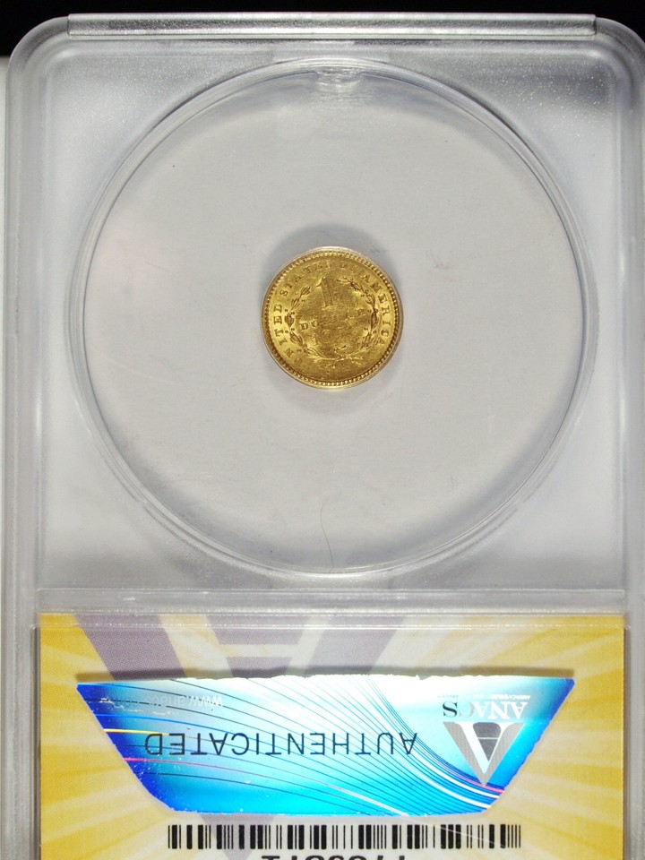 1851 ANAC's AU 55 U.S. $1 Gold Dollar Type 1 ☆☆ Type Gold Collectors ...