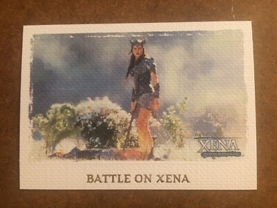 Battle On Xena 52 Xena Art On Canvas Trading Card | eBay