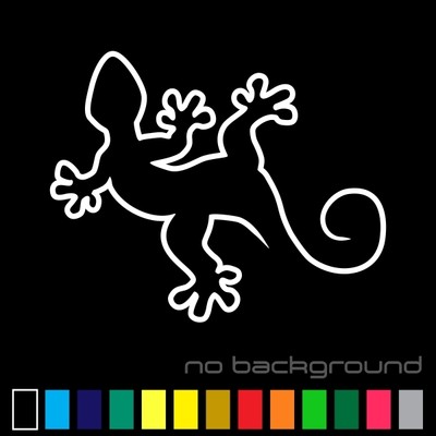 Gecko Lizard Sticker Vinyl Decal - Reptile Iguana Pet Car Window Bumper ...