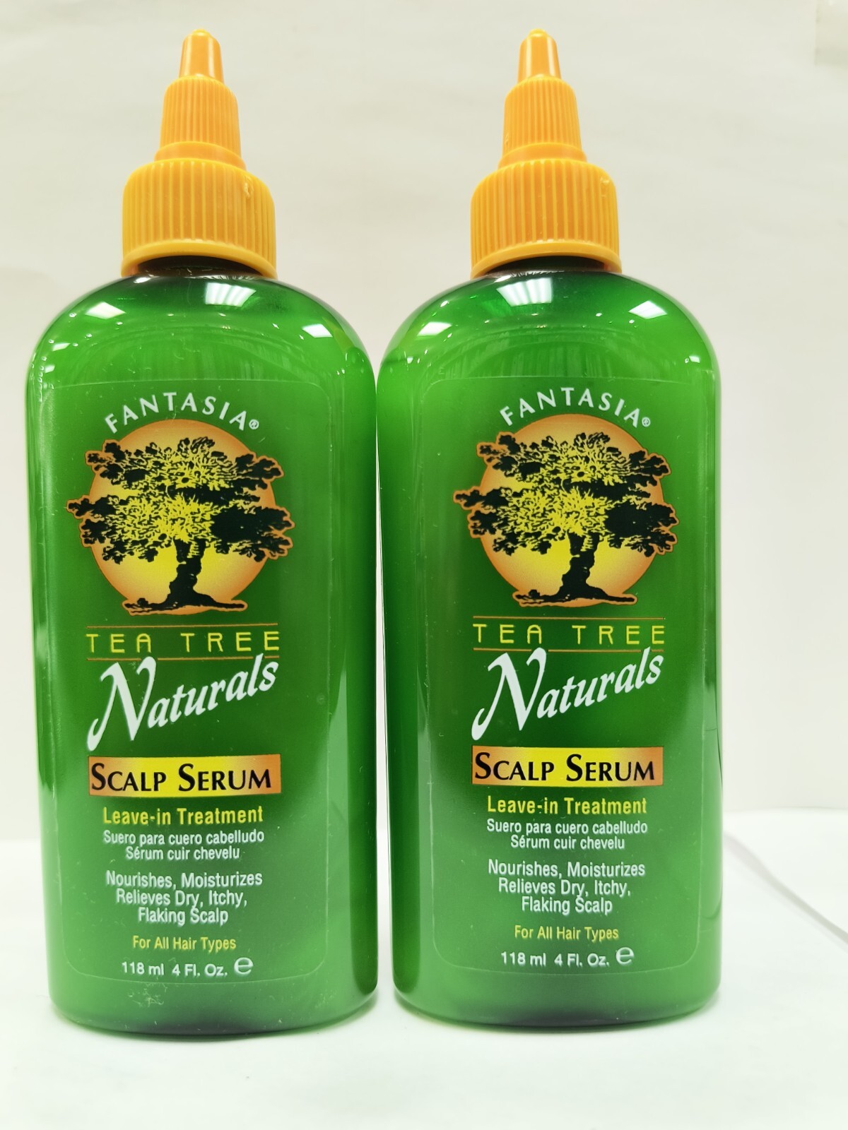 Fantasia Tea Tree Natural Scalp Serum Leave-In Treatment 4 oz ( PACK OF ...