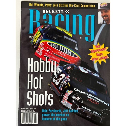 Beckett Racing Magazine Petty Earnhardt Gordon March 1997 Issue #31 ...