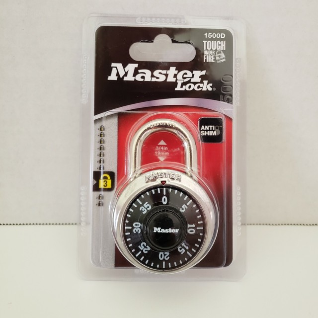 MASTER LOCK DIAL COMBINATION LOCK 1500D BRAND NEW IN SEALED PACKAGE | eBay