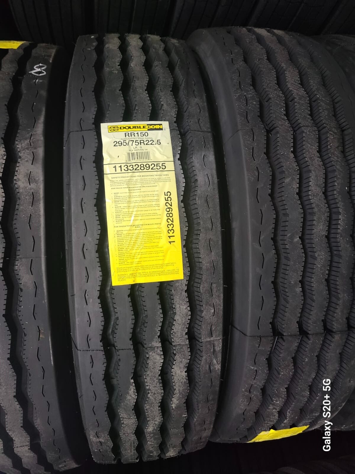 Double Coin RR150 Commercial Tire 295/75R22.5 Steer/all position tire ...