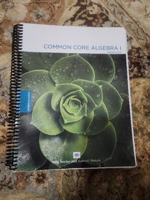 Common Core Algebra I by Garrett Matula and Kirk Weiler (2015, Spiral ...