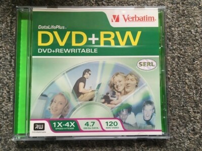 VERBATIM 9 - PACK DVD+RW BLANK DISCS 4X 4.7GB 120 MIN NEW-SEALED | eBay