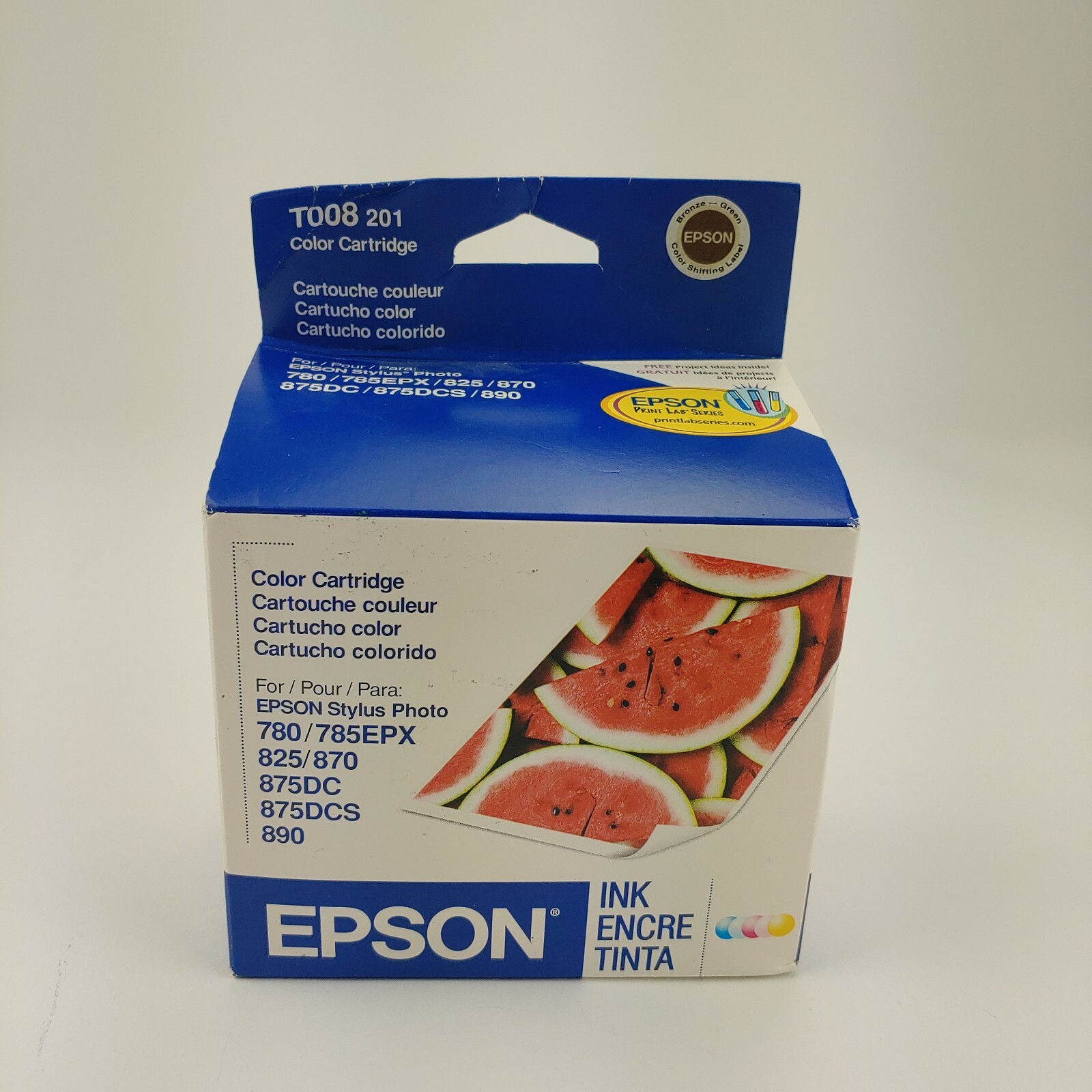 EPSON T008 201 Color Cartridge Stylus 780 785 825 870 875 890 ...