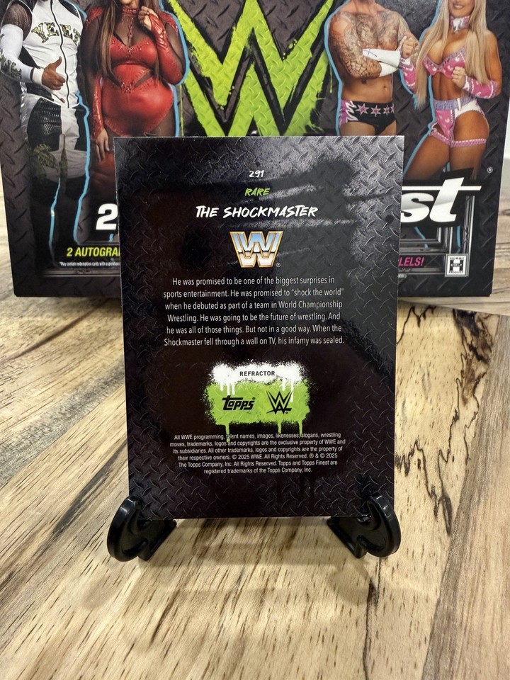 2025 Topps Finest WWE The Shockmaster Rare Refractor # 291 | eBay