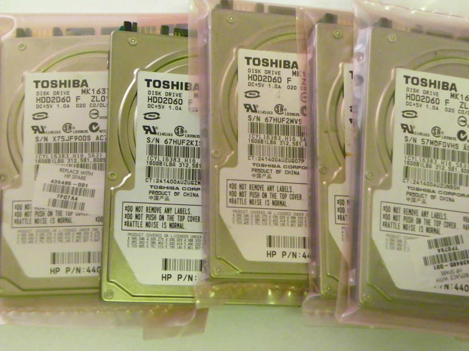 Toshiba MK1637GSX (HDD2D60 F ZL01 S) 020 C0/DL032C 160GB 2.5" SATA Hard ...